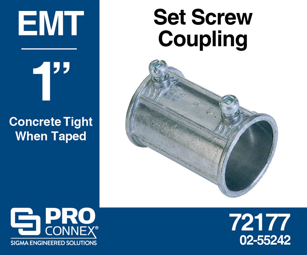 Sigma ProConnex 1-in Electrical (EMT) / Die cast zinc Set screw ...