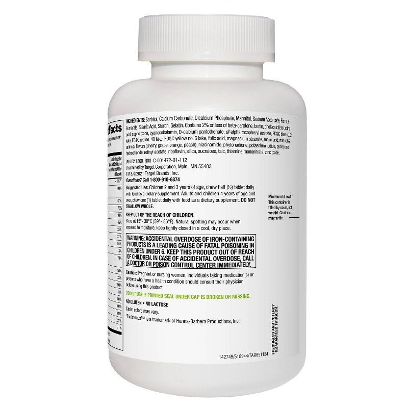 Kids' Complete Multivitamin Chewable Tablets - Orange, Grape & Cherry ...