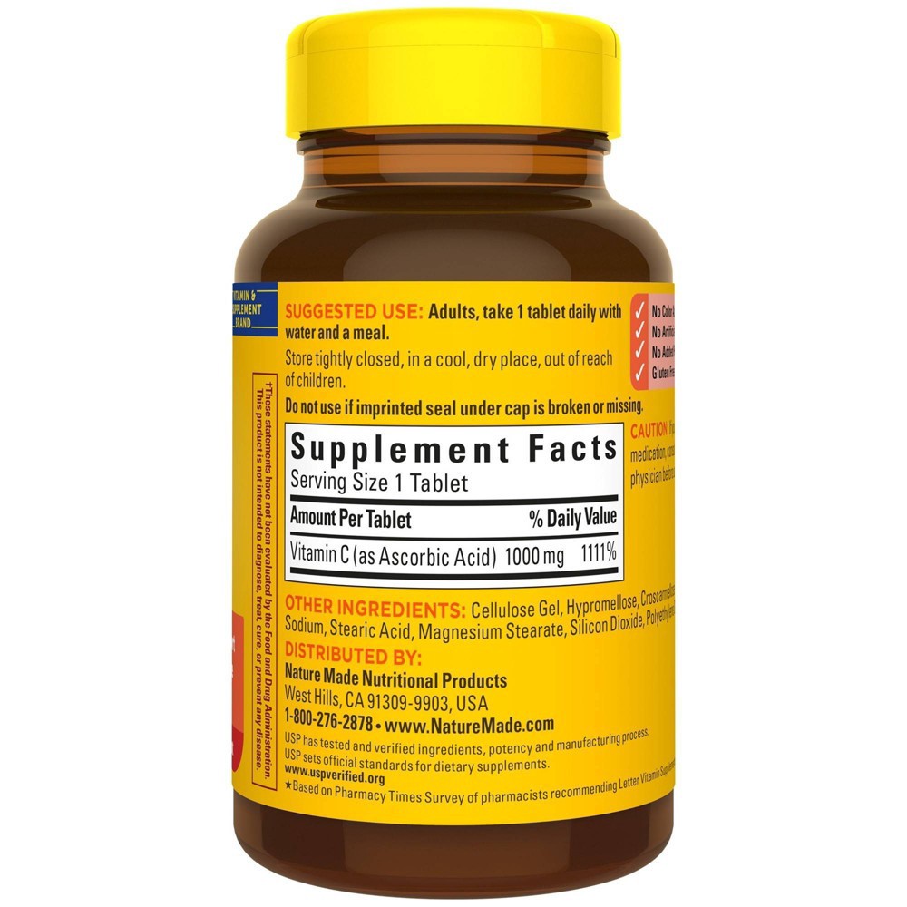 Nature Made Vitamin C 1000mg Tablets - 100ct 100 ct | Shipt