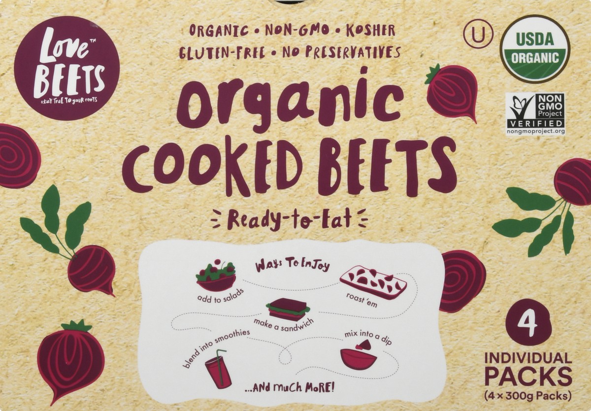 Love Beets Organic Cooked Beets 4 ct | Shipt