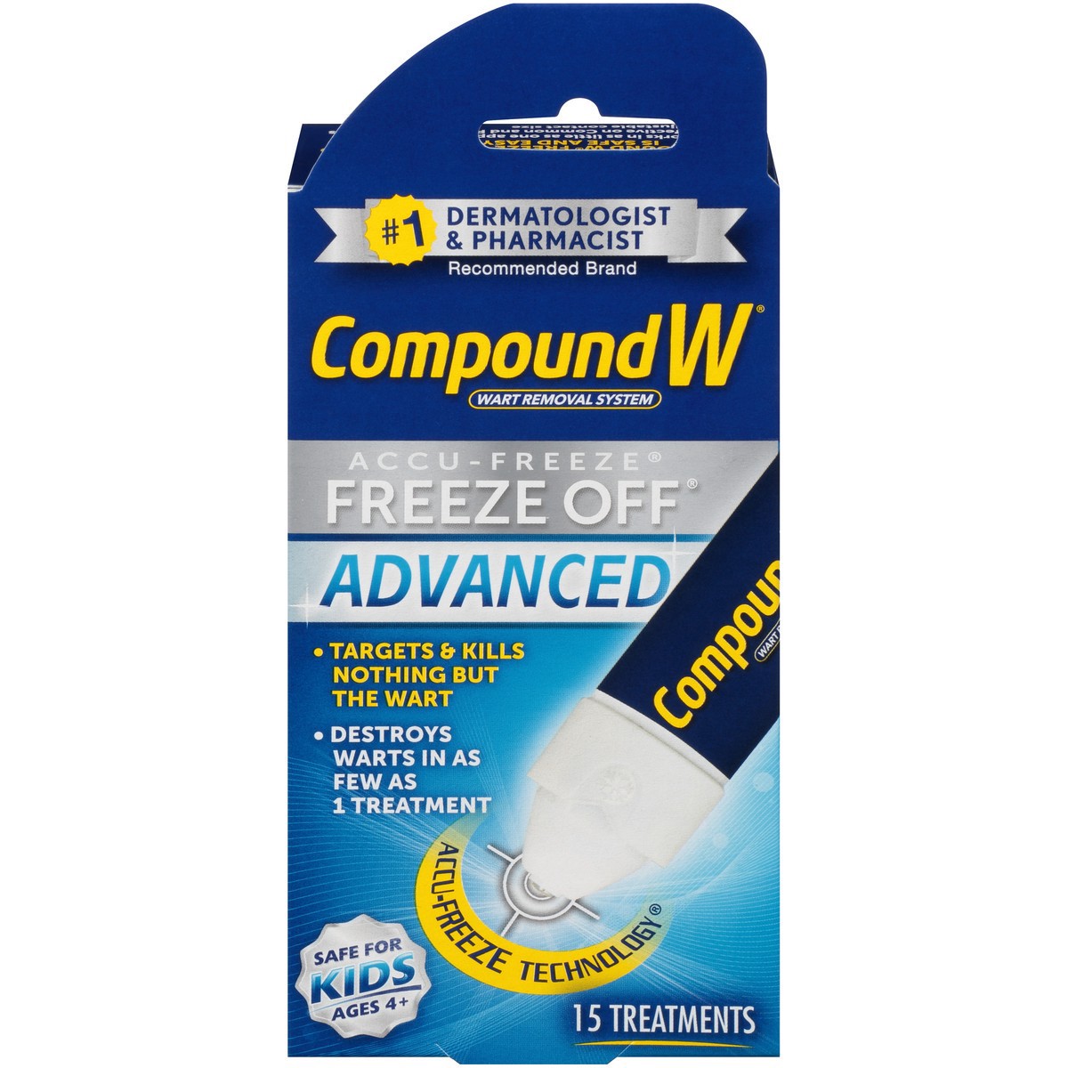 Compound W Freeze Off Advanced Wart Remover with Accu-Freeze, 15 ...