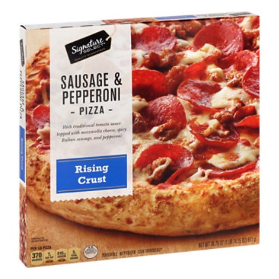 Signature Select Rising Crust Sausage & Pepperoni Pizza 30.75 oz 30.75 ...