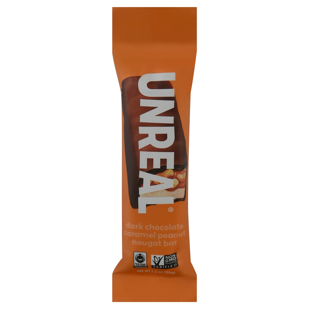 Unreal Nougat Bar, Dark Chocolate Caramel Peanut 1.2 oz | Shipt