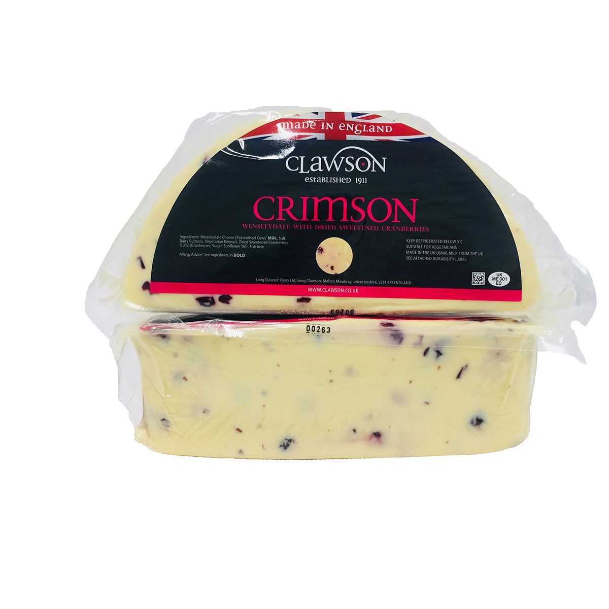 Clawson Wensleydale W/Cranbry per lb | Shipt
