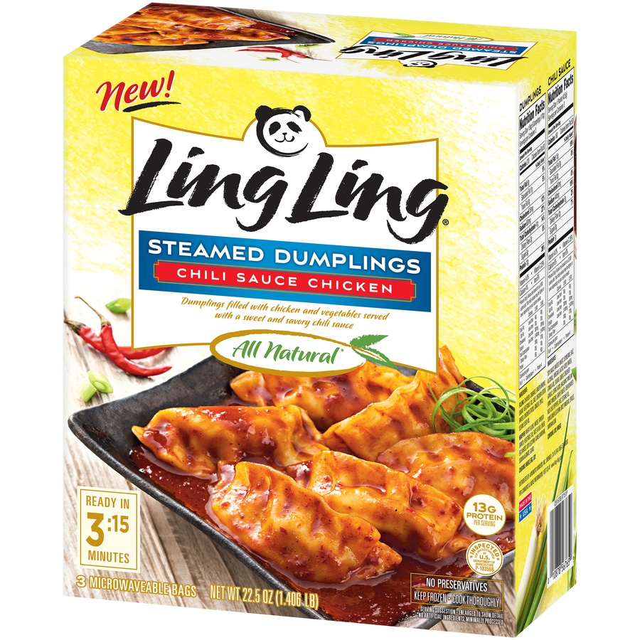 Ling Ling Steamed Dumplings Chili Sauce Chicken 22.5 oz | Shipt