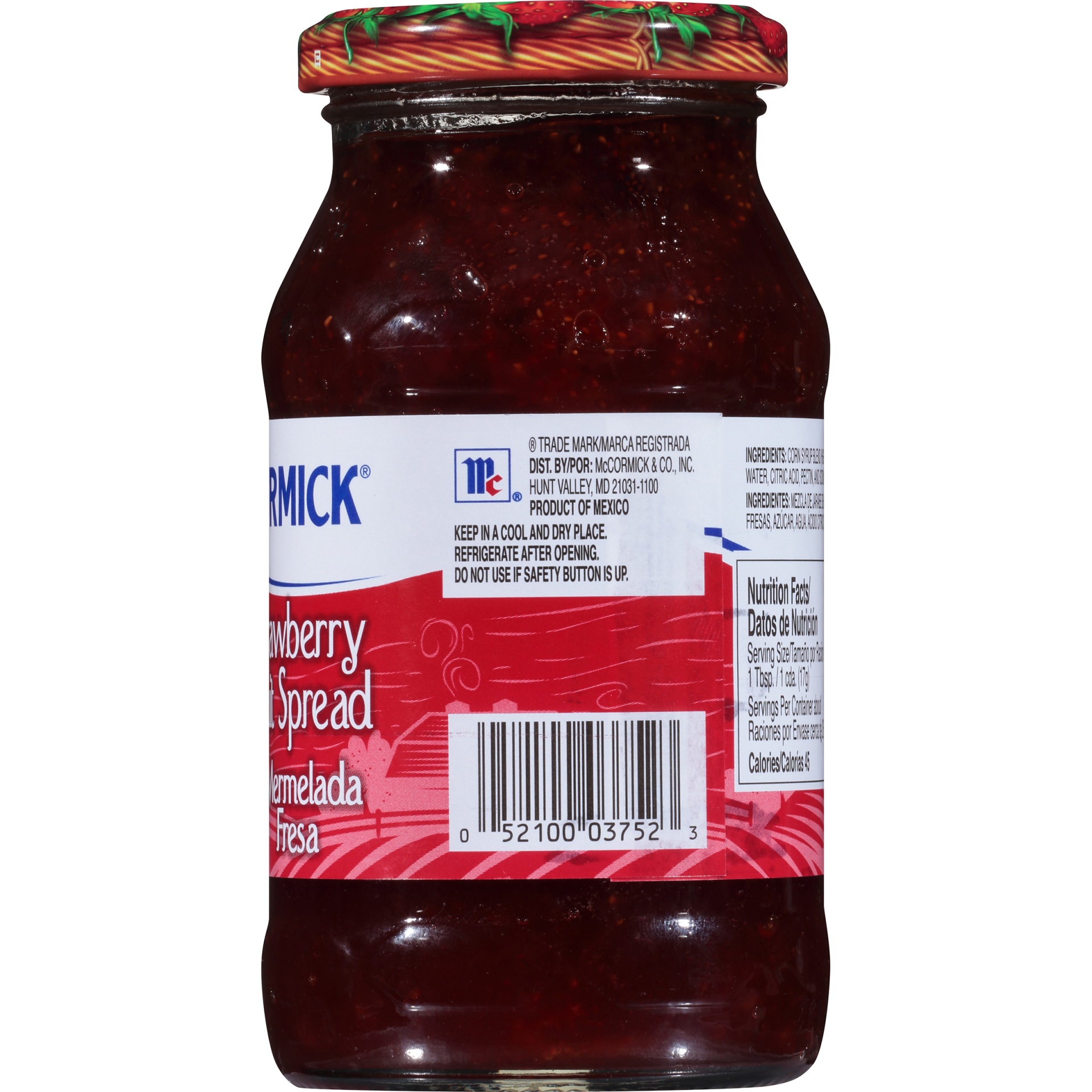 McCormick Strawberry (Fresa) Fruit Spread (Mermelada 15.8 oz | Shipt