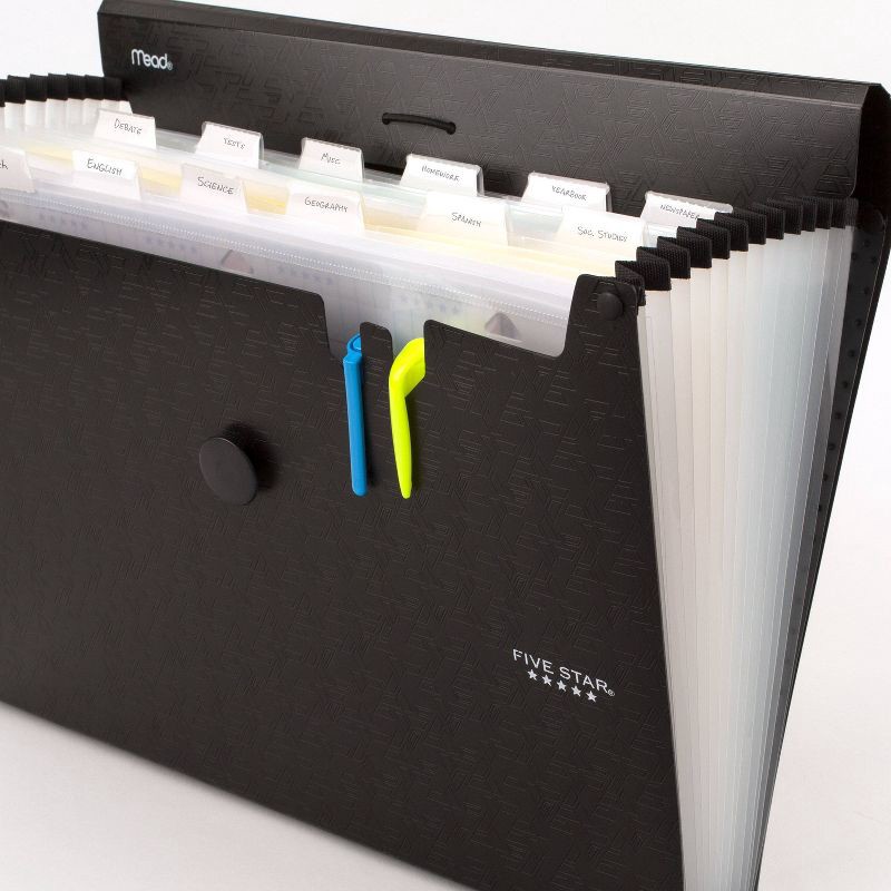 Five Star 13 Pocket 9.5" x 13" Expanding File Folders (Colors May Vary ...