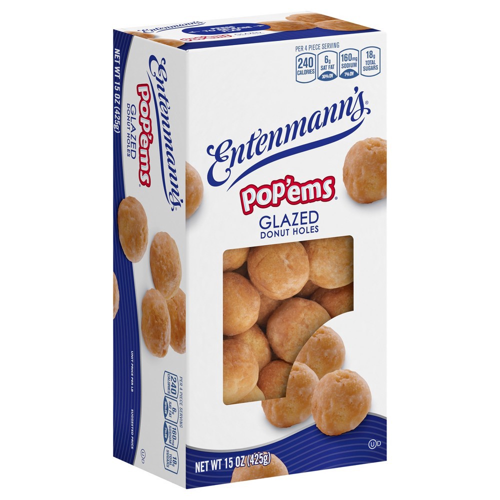 Entenmann's Pop'ems Glazed Donut Holes 15 oz 16 oz | Shipt