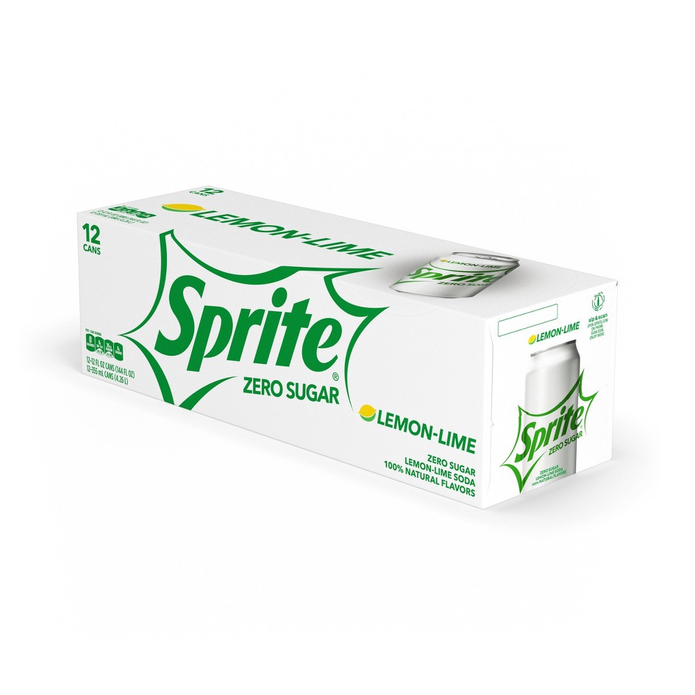 Sprite Zero Sugar Fridge Pack Cans, 12 fl oz, 12 Pack 12 ct; 12 fl oz ...