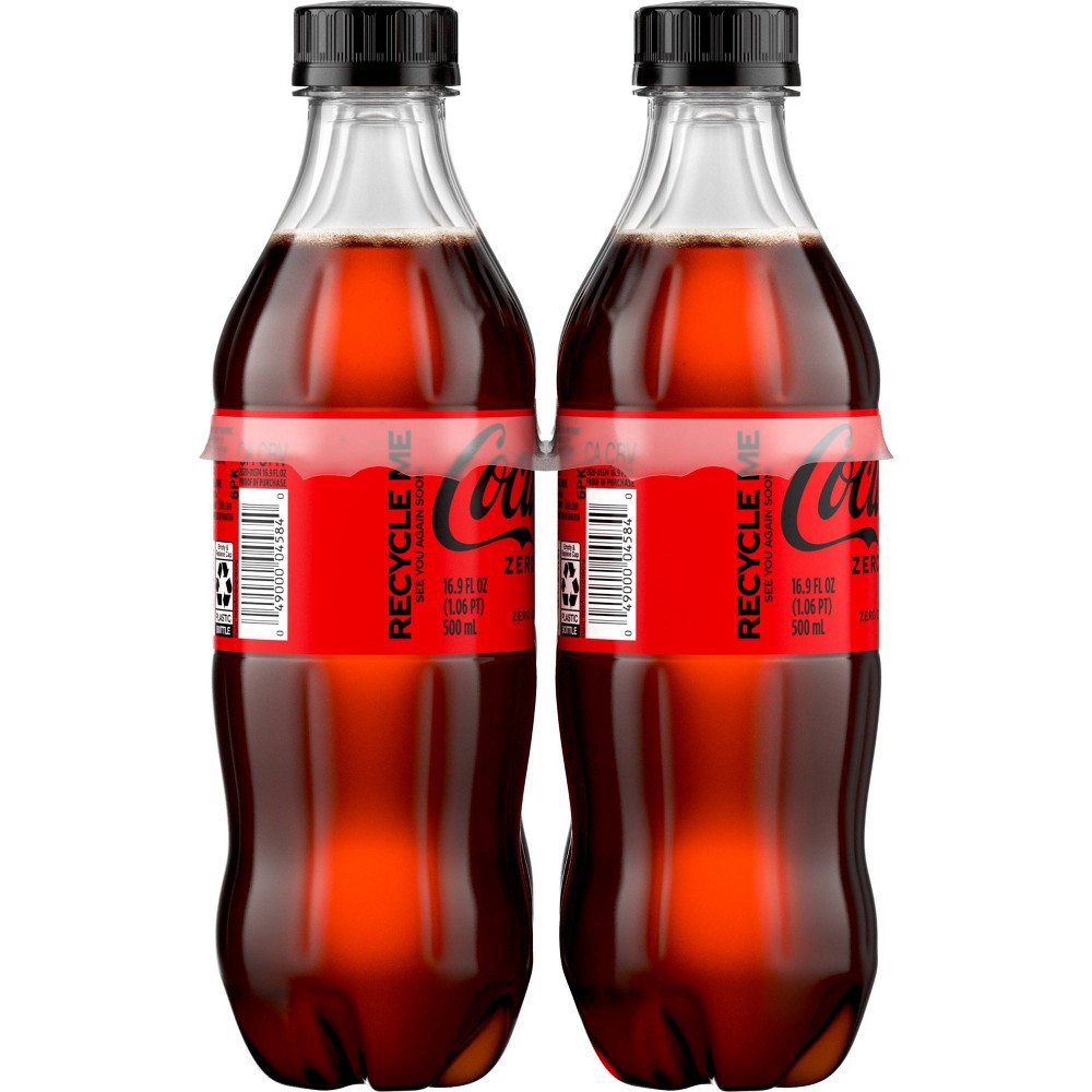 Coca-Cola Zero Sugar Bottles, 16.9 fl oz, 6 Pack 6 ct; 16.9 fl oz | Shipt