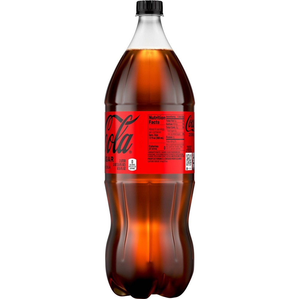 Coca-Cola Zero Sugar Bottle, 2 Liters 2 liter | Shipt