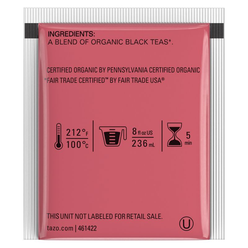 Tazo Regenerative Organic Awake English Breakfast Black Tea - 16ct 16 ...