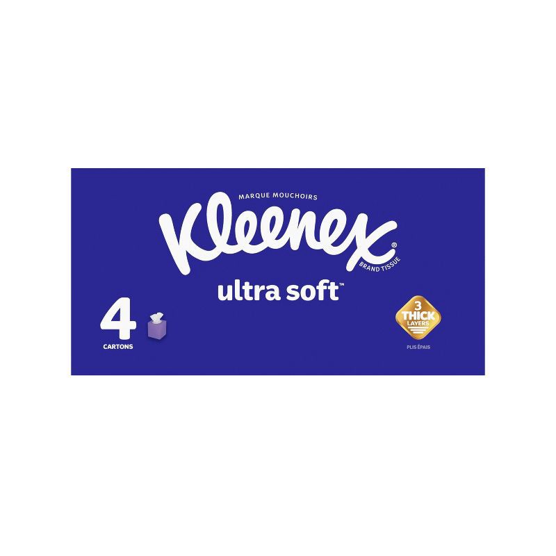 Kleenex Ultra Soft 3-Ply Facial Tissue - 4pk/60ct 4 ct, 60 ct | Shipt