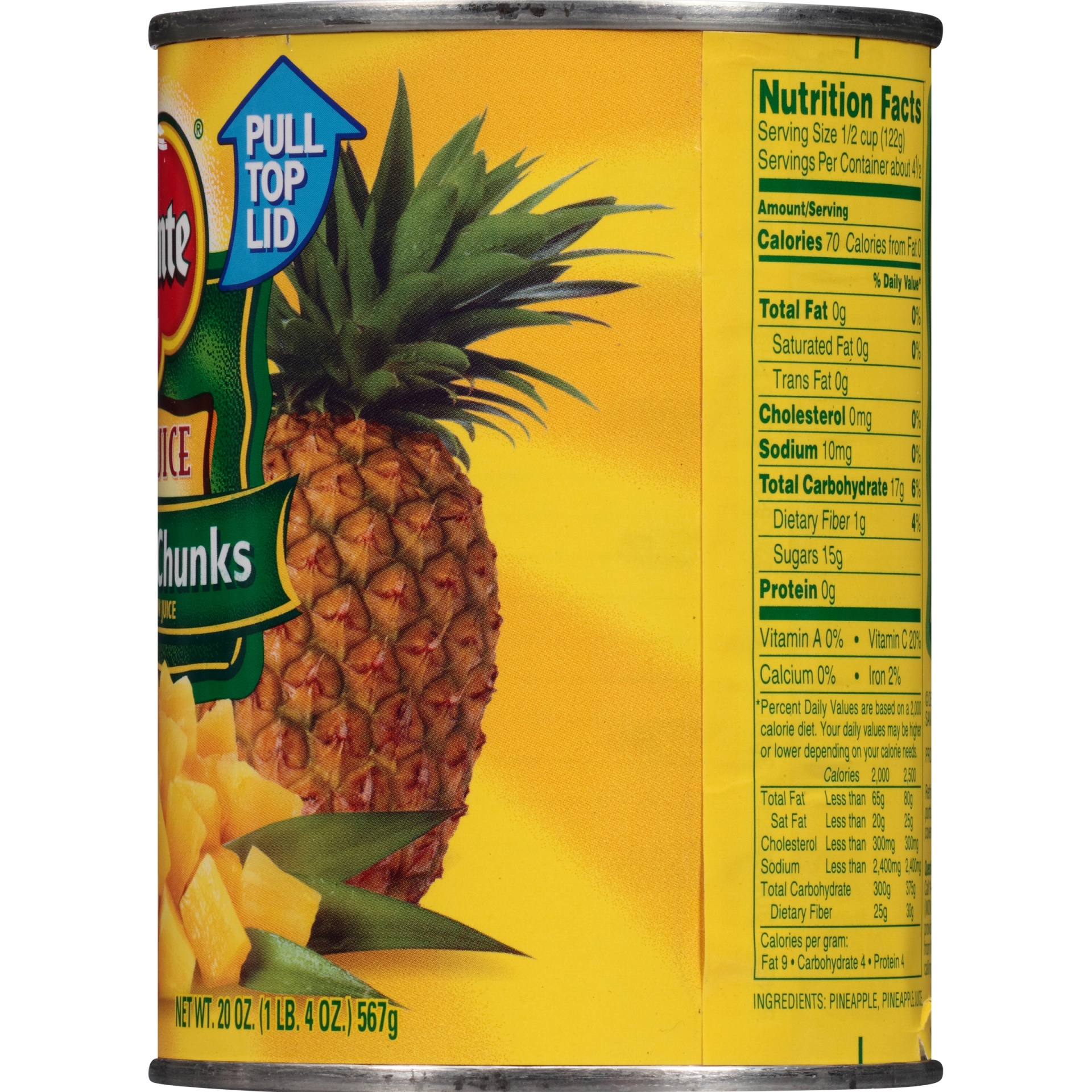 Del Monte Pineapple Chunks in 100% Juice 20 oz | Shipt
