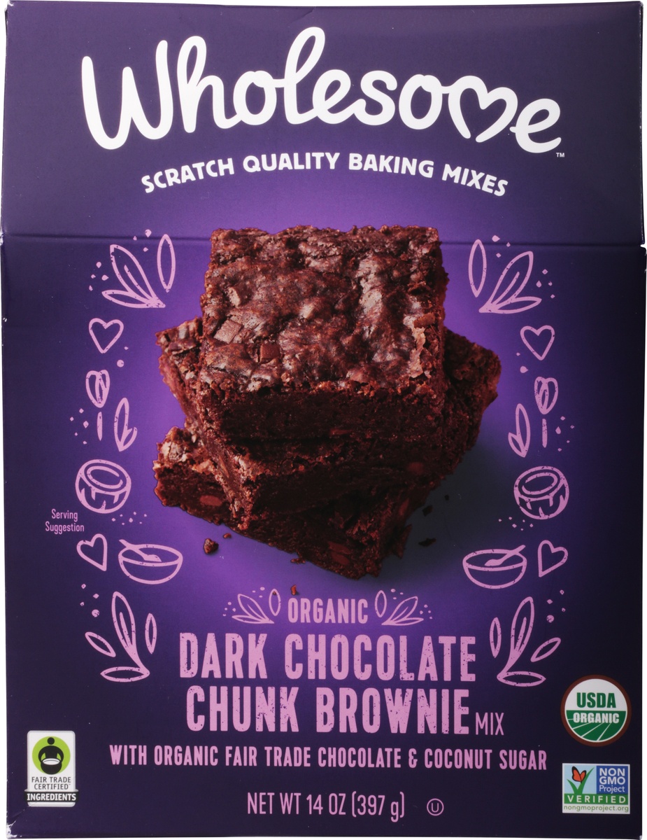 Wholesome Organic Dark Chocolate Chunk Brownie Mix 14 oz 14 oz | Shipt