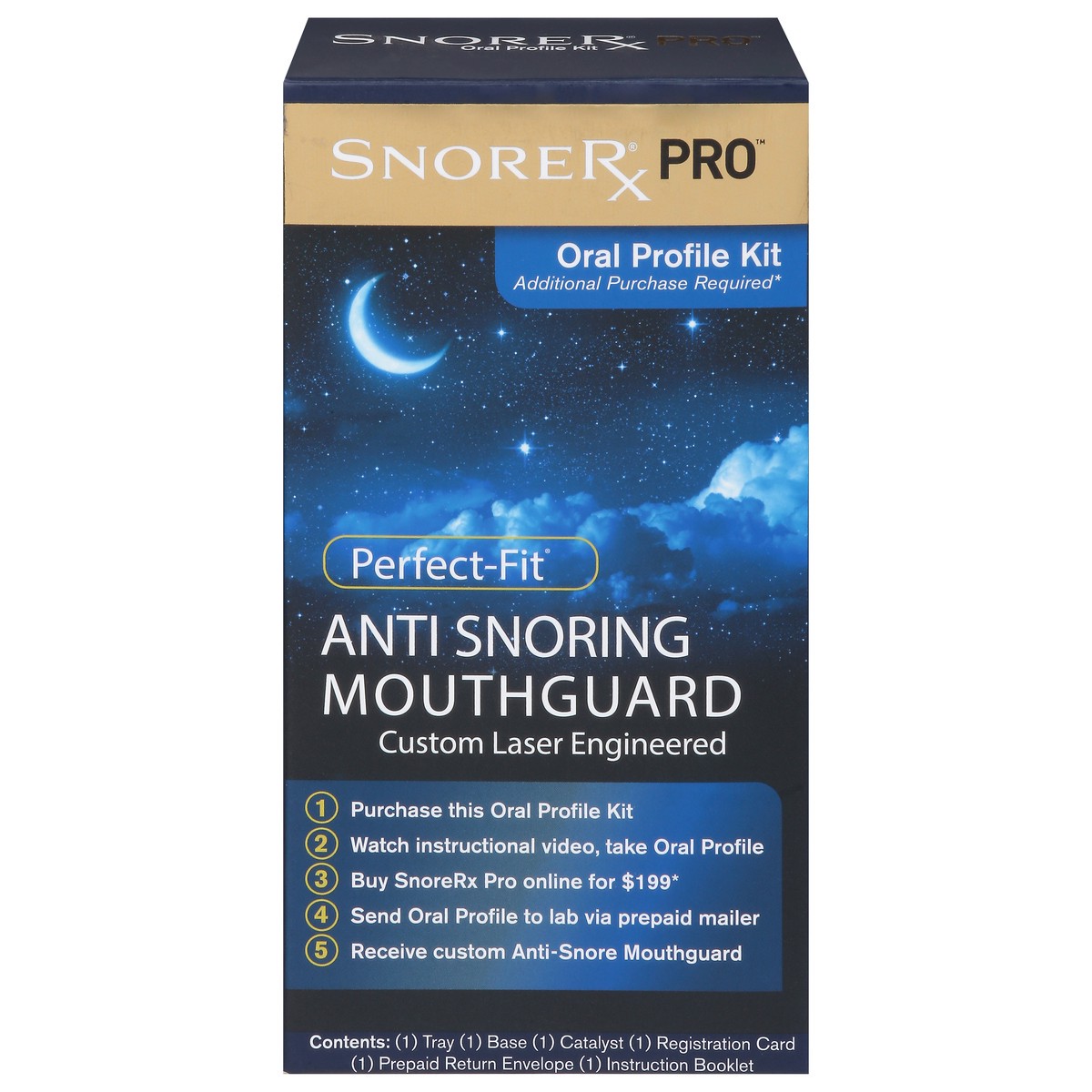 SnoreRx Perfect-Fit Anti Snoring Mouthguard Oral Profile Kit 1 ea 1 ct ...