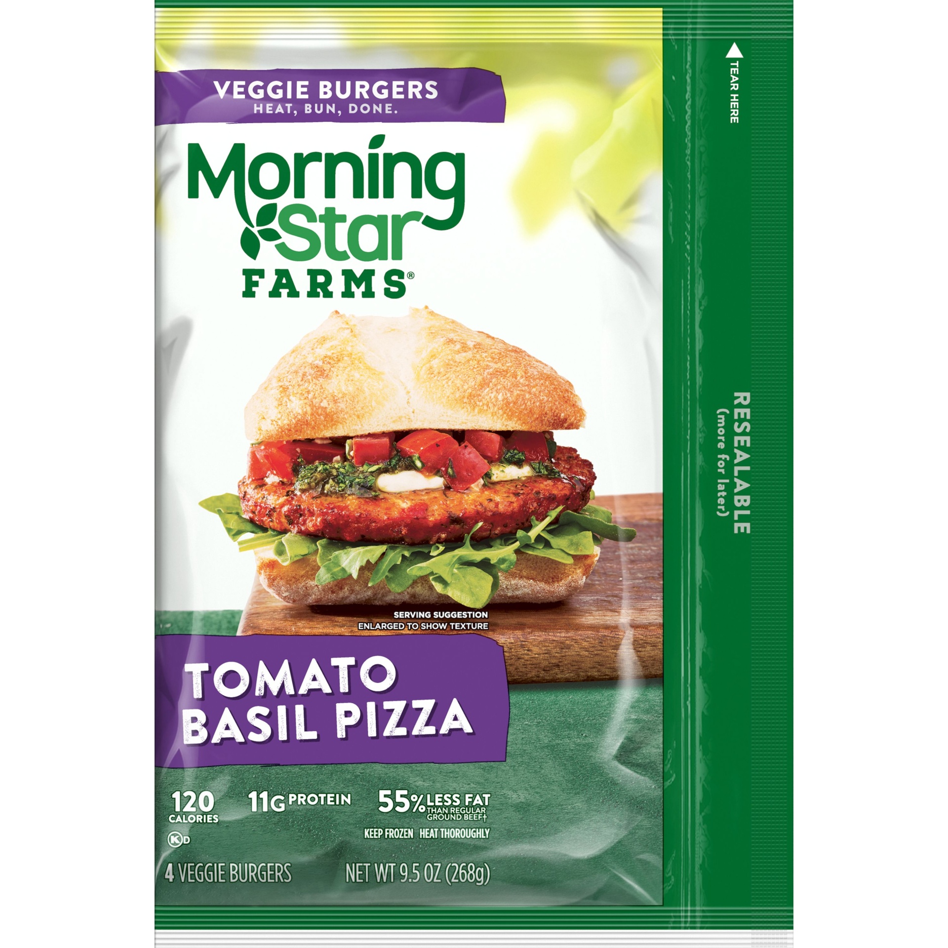 MorningStar Farms Veggie Burgers, Plant Based Protein, Frozen Meal ...