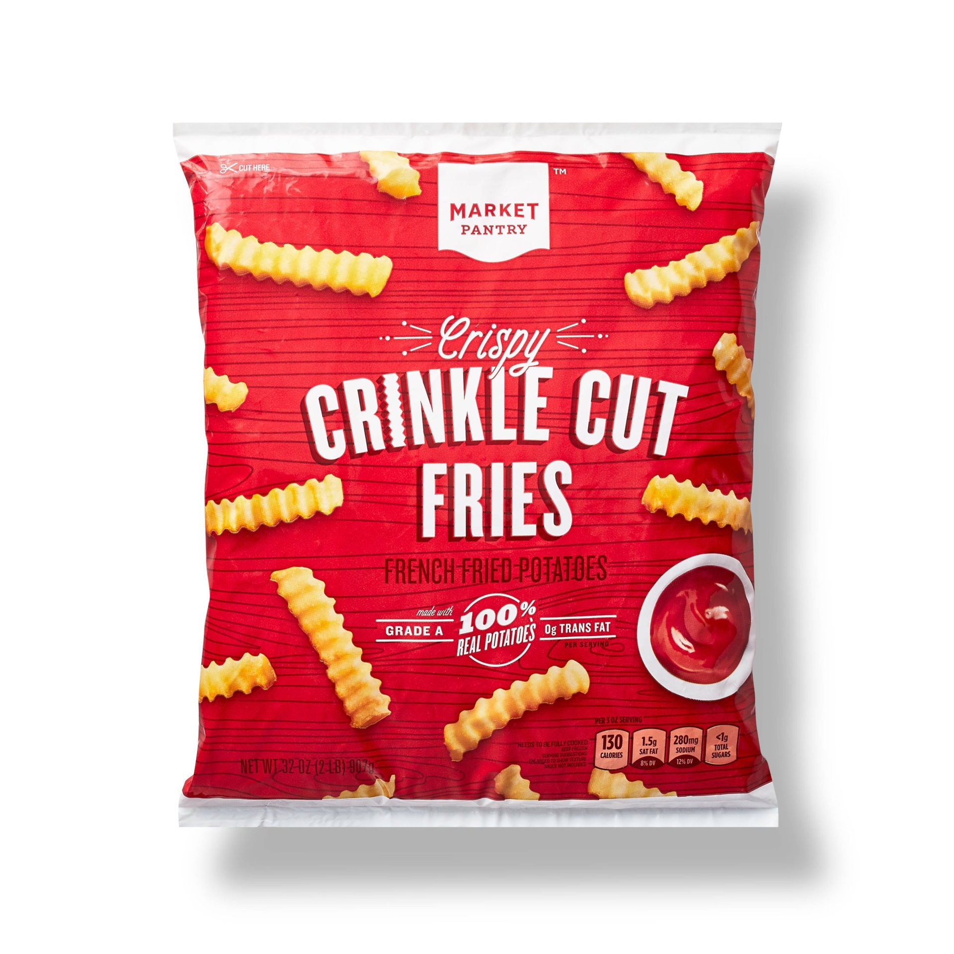 Crinkle Frozen Cut Fries - Market Pantry 32 oz | shipt