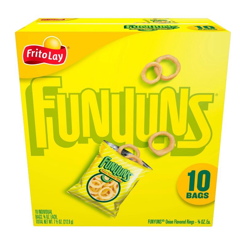 Funyuns Snack Pack Onion Flavored Rings - 10ct/7.5oz 10 ct; 7.5 oz | Shipt