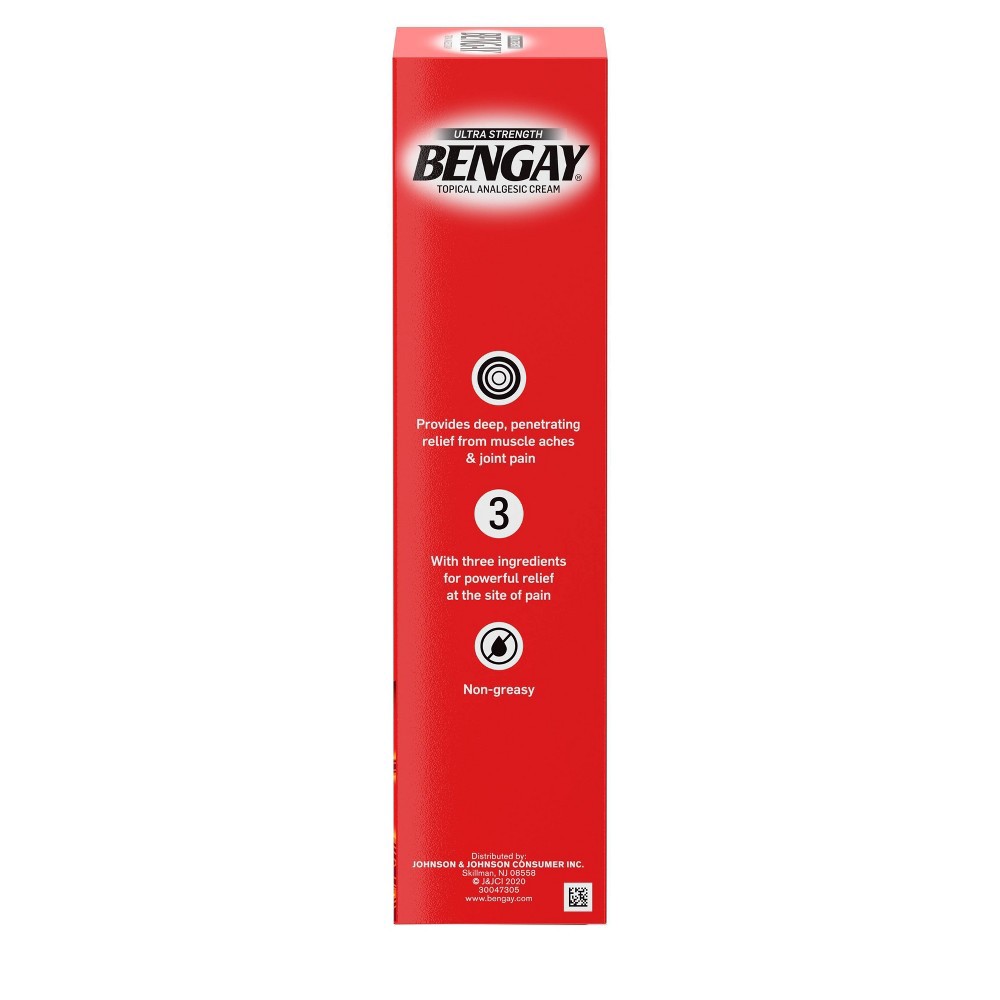 Ultra Strength Bengay Topical Pain Relief Cream, Non-Greasy Topical ...