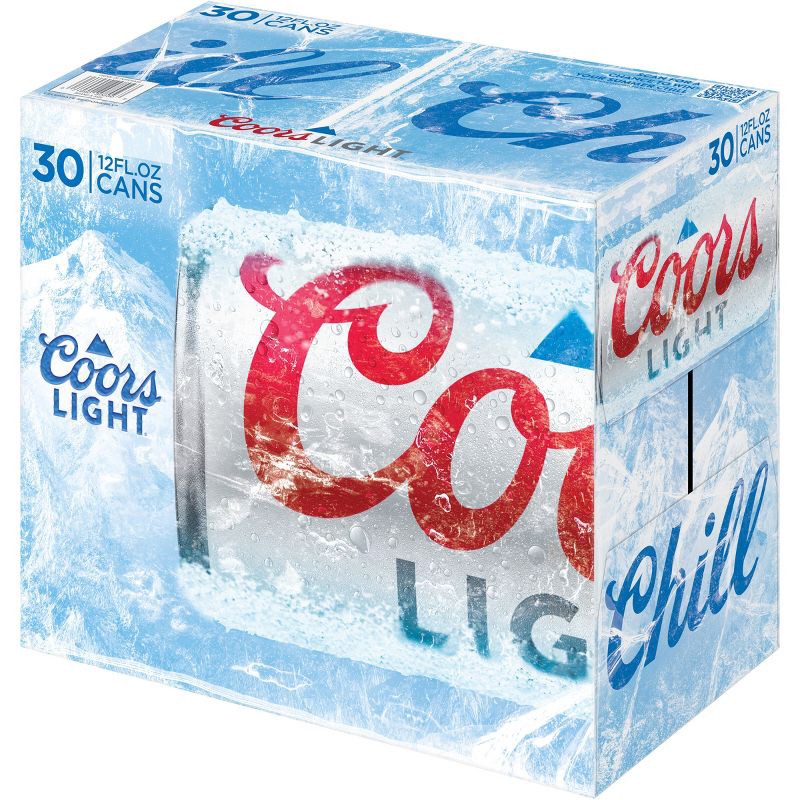 Coors Light Beer - 30pk/12 fl oz Cans 30 ct; 12 fl oz | Shipt