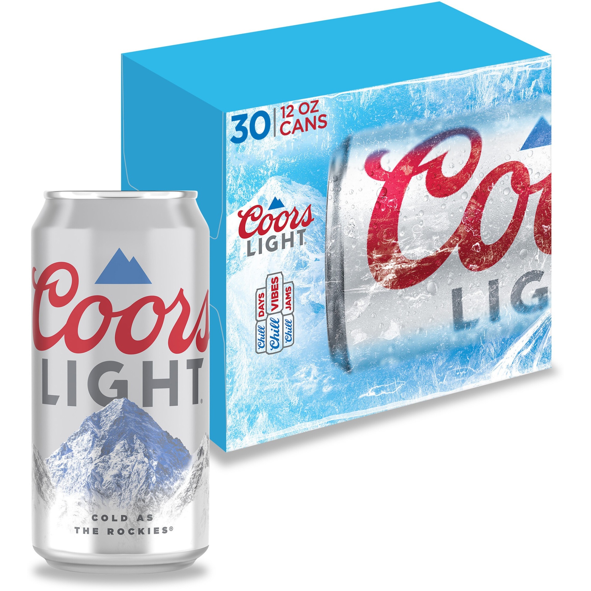 Coors Light Beer - 30pk/12 fl oz Cans 30 ct; 12 fl oz | Shipt