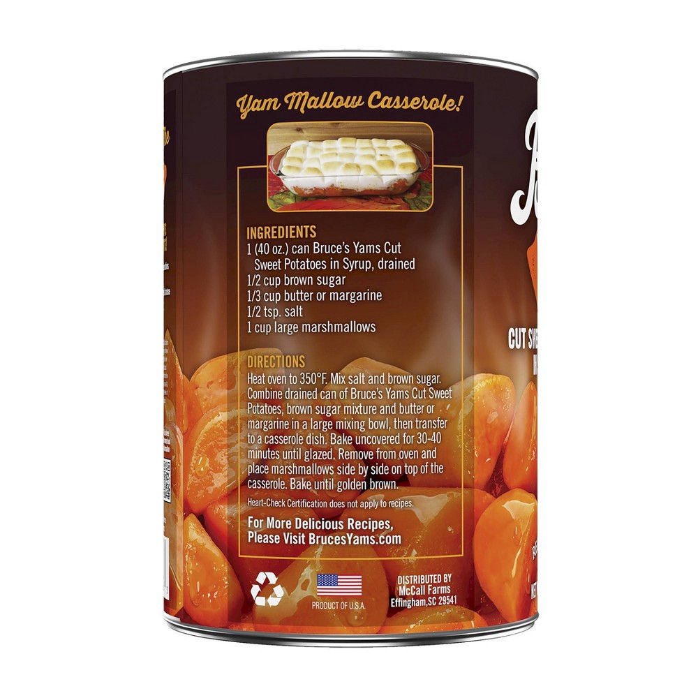Bruce's Yams Cut Sweet Potatoes in Syrup 40 oz | Shipt