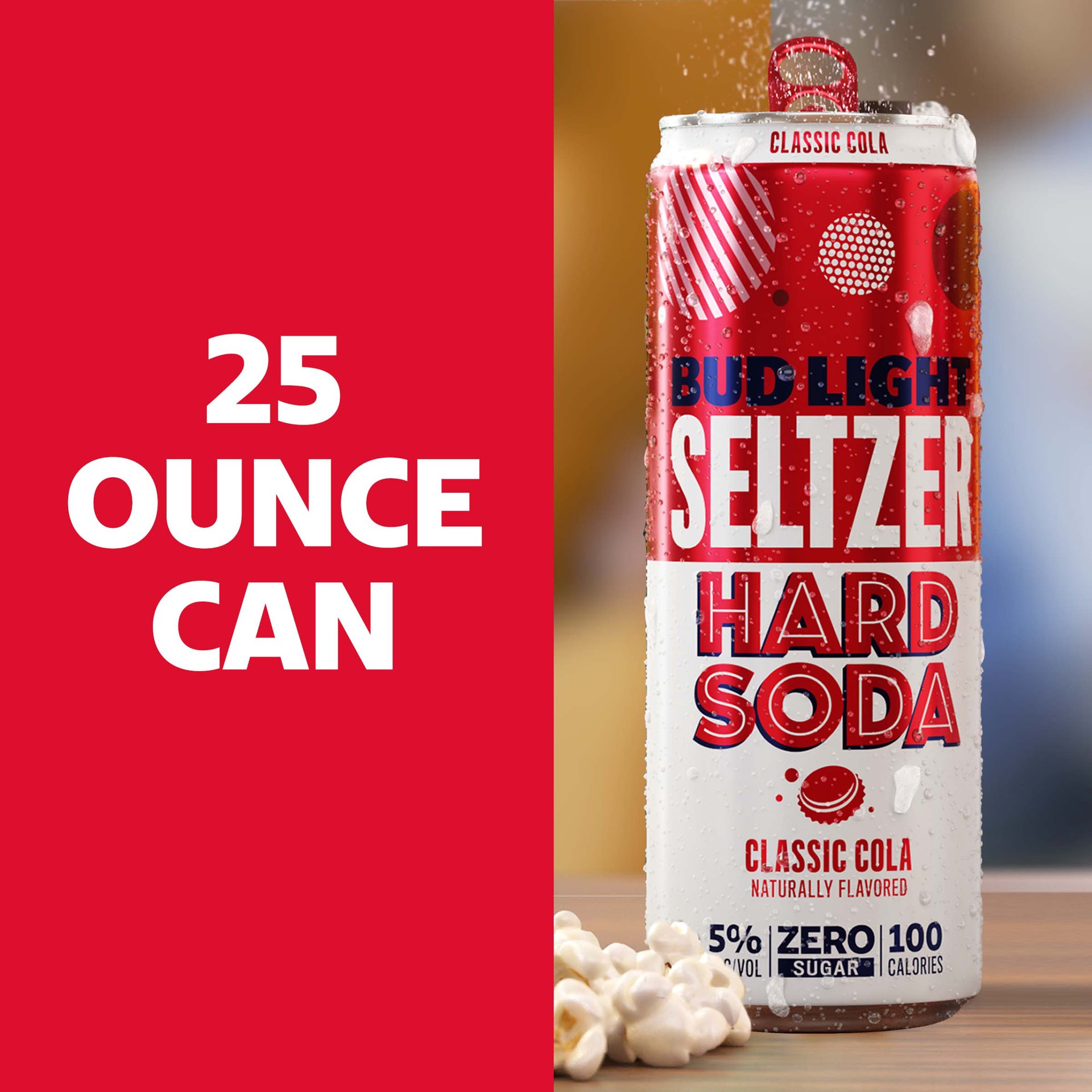 Bud Light Hard Seltzer Classic Cola Hard Soda, Gluten Free, 25 FL OZ ...