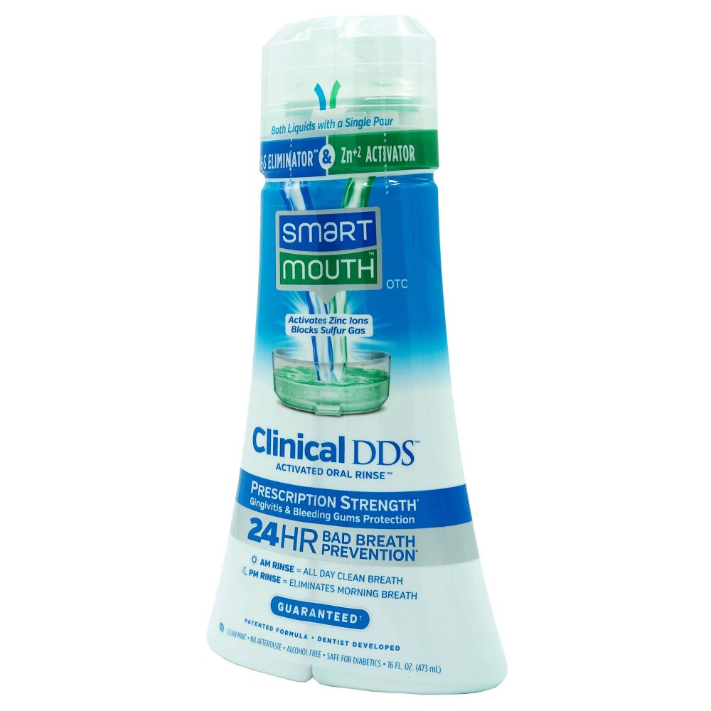 SmartMouth Advanced Clinical Formula Fresh Mint Activated Mouthwash ...