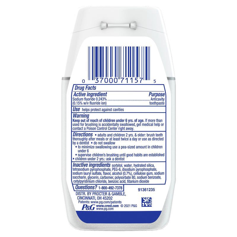 Crest Complete Plus Scope 3-In-1 Whitening Liquid Gel Toothpaste 4.6 oz ...