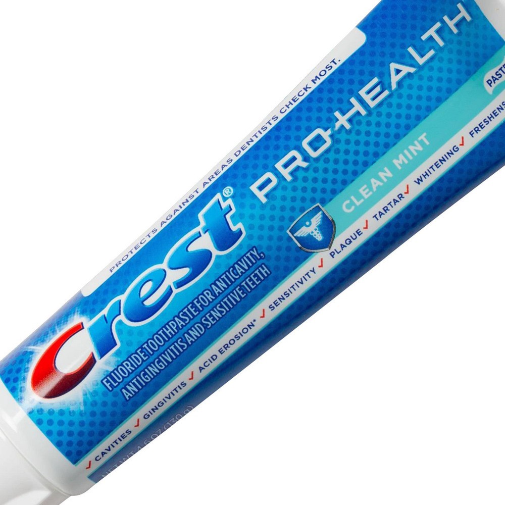 Crest Pro-Health Clean Mint Toothpaste (4.6oz) Twin Pack 2 ct; 5.1 oz ...