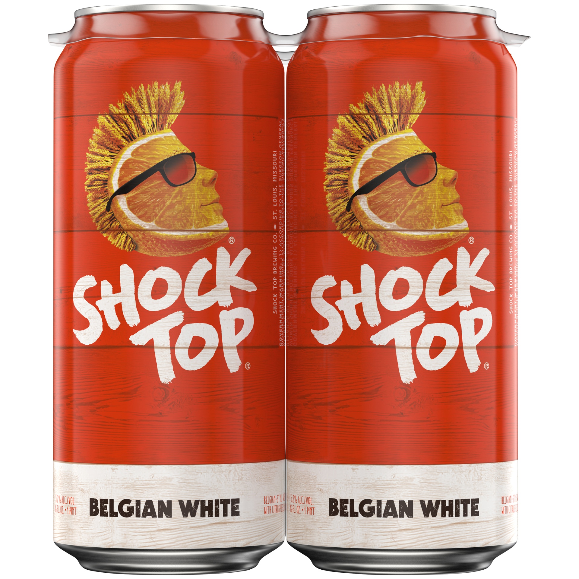 Shock Top Belgian White, 5.2% ABV 4 ct; 16 fl oz | Shipt