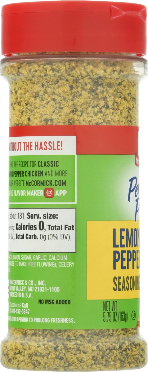 McCormick Perfect Pinch Lemon Pepper Seasoning 5.75 oz | Shipt