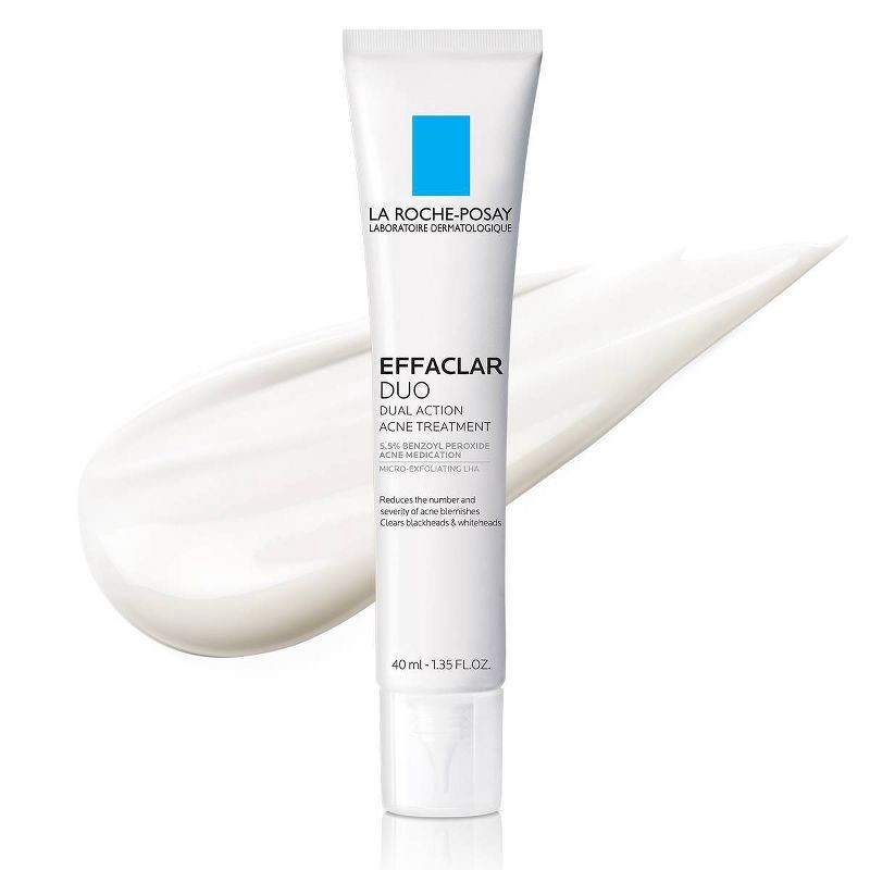 La Roche Posay Effaclar Duo Acne Treatment with Benzoyl Peroxide, Dual ...