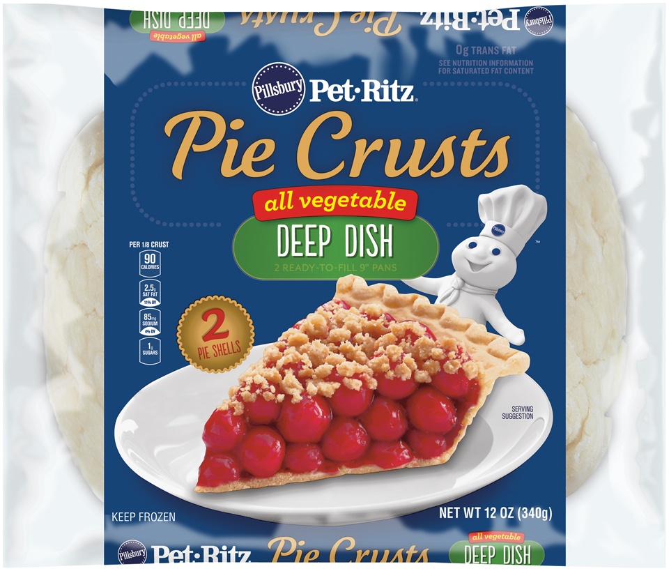 Pillsbury Pet Ritz All Vegetable Deep Dish Pie Crust 2 ct; 12 oz | Shipt