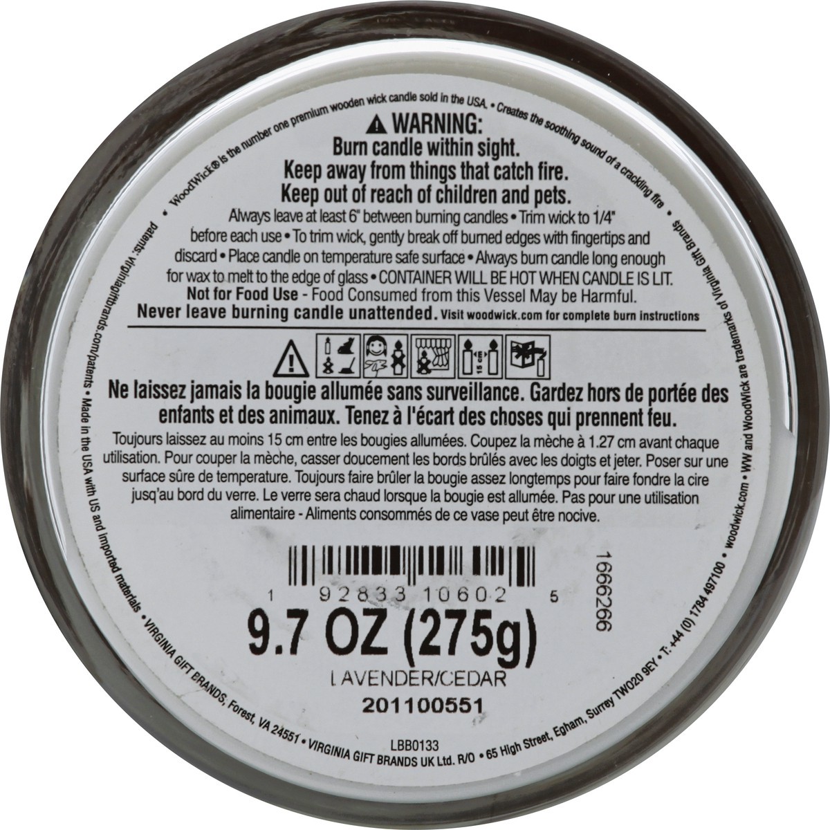 WoodWick Lavender & Cedar Candle 1 ea 1 ct | shipt