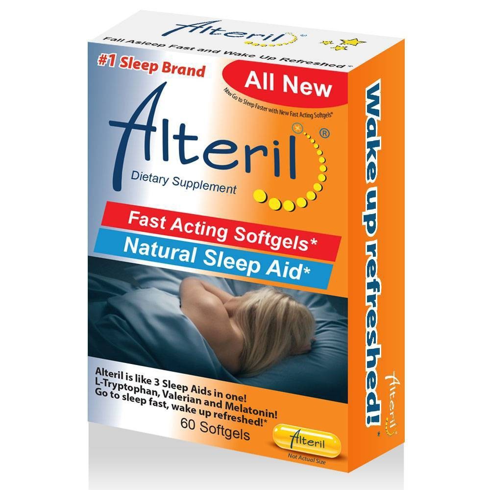 Alteril Fast Acting Natural Sleep Aid SoftGels - Melatonin 60 ct | Shipt