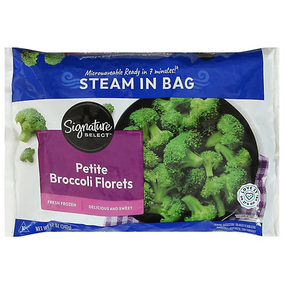 Signature Select Broccoli Florets Petite Steam In Bag - 12 Oz 12 oz | shipt