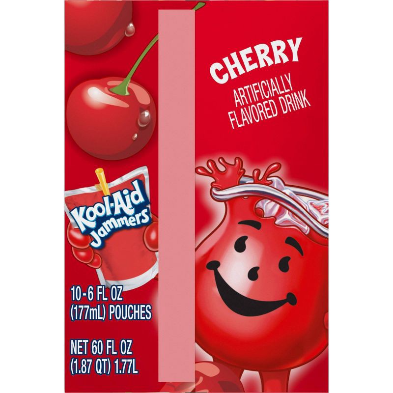 Kool-Aid Jammers Cherry Juice Drinks - 10pk/6 fl oz Pouches 10 ct; 6 fl ...