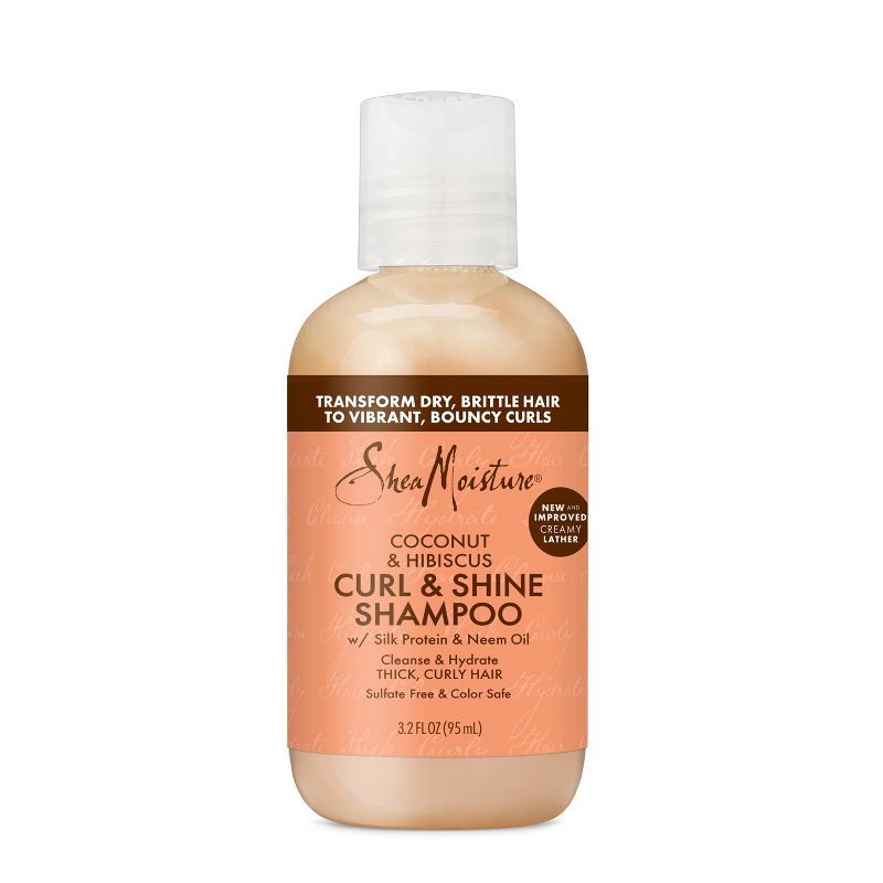SheaMoisture Coconut & Hibiscus Curl & Shine Shampoo - 3.2 fl oz 3.2 fl ...