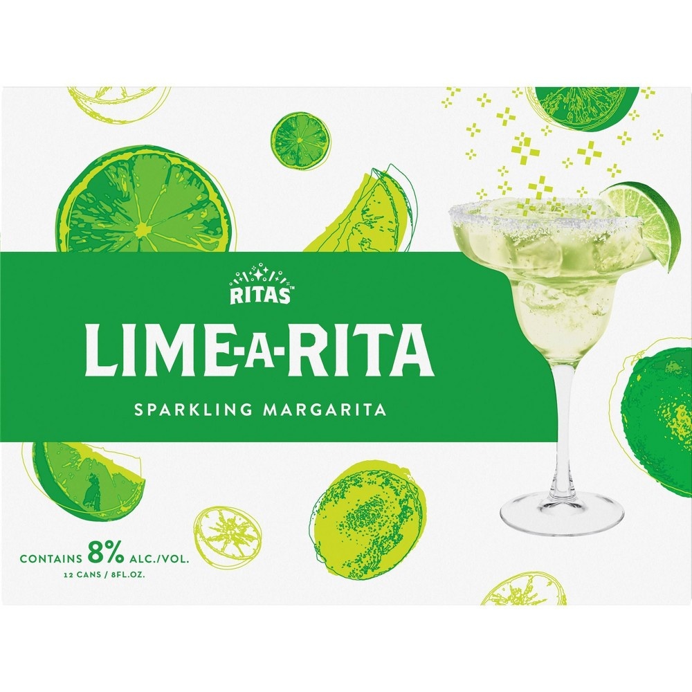 Ritas Lime-A-Rita Sparkling Margarita - 12pk/8 fl oz Cans 12 ct; 8 fl ...