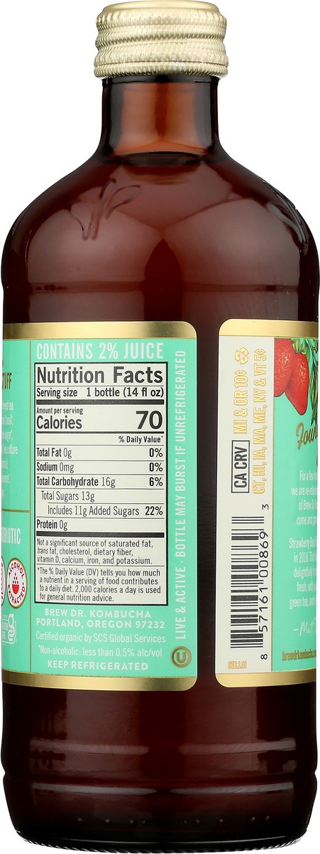 Brew Dr. Kombucha Brew Dr Kombucha Founders Series - 14 fl oz per lb ...