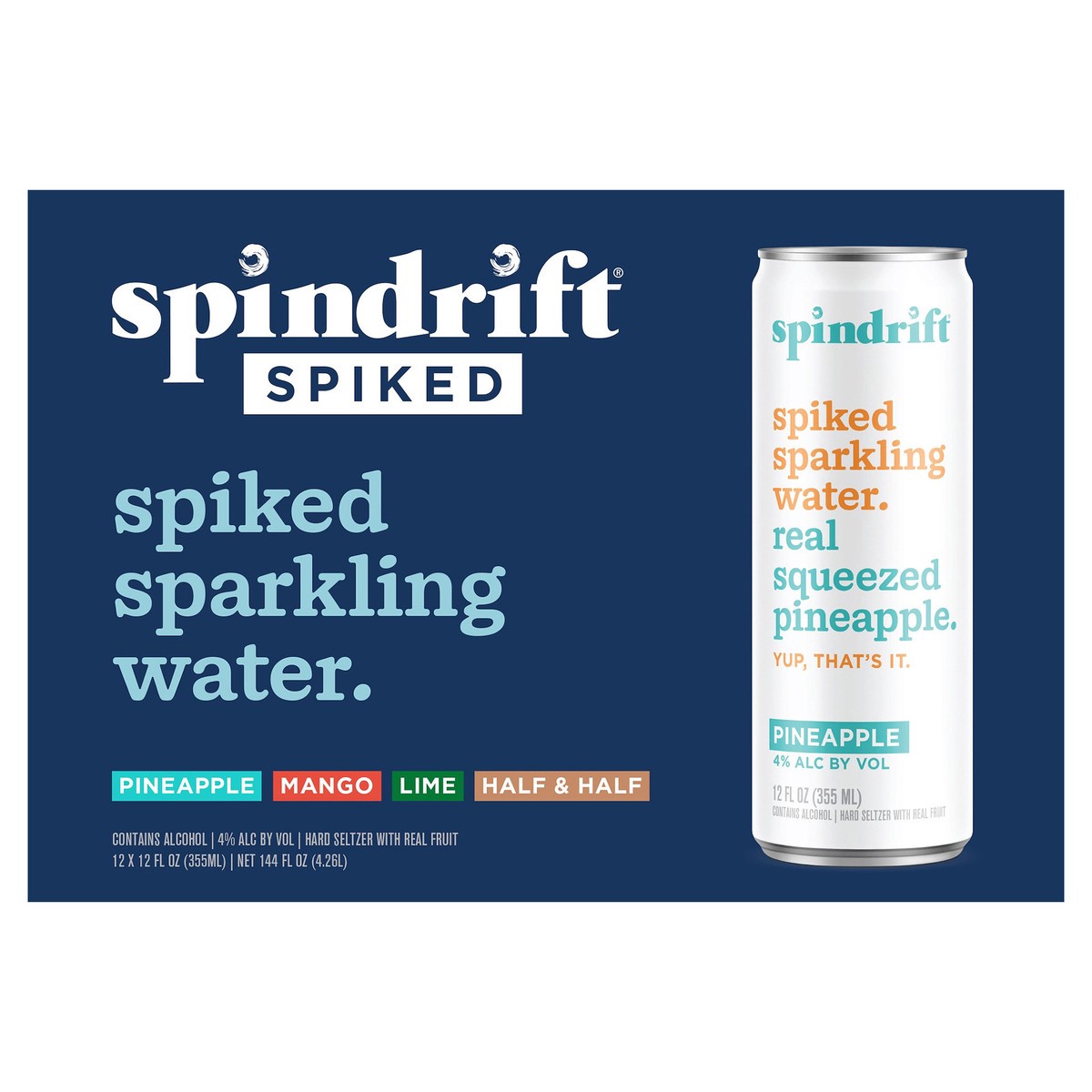 Spindrift Spiked Sparkling Water, Variety Pack 12 ct | Shipt