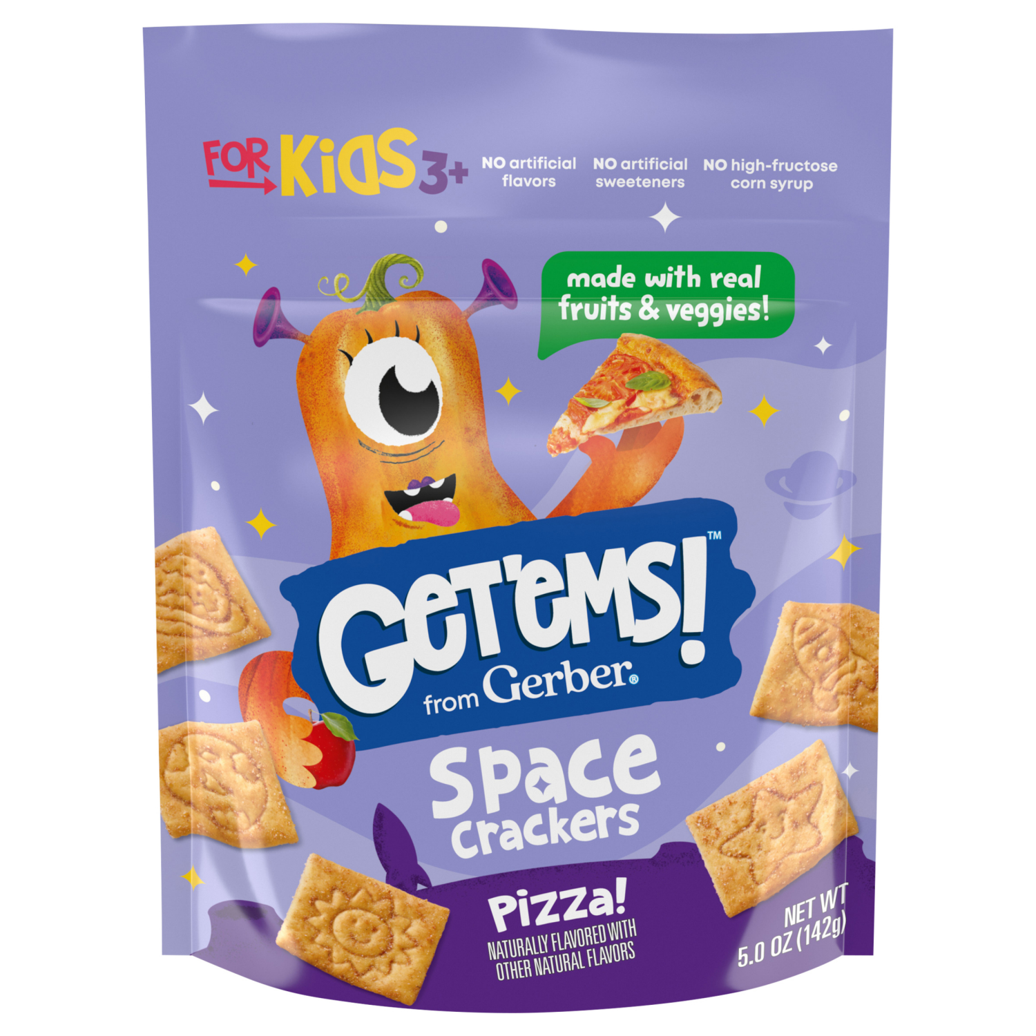Gerber Get'ems! from Gerber Pizza Space Crackers, Kids Snack Made with ...