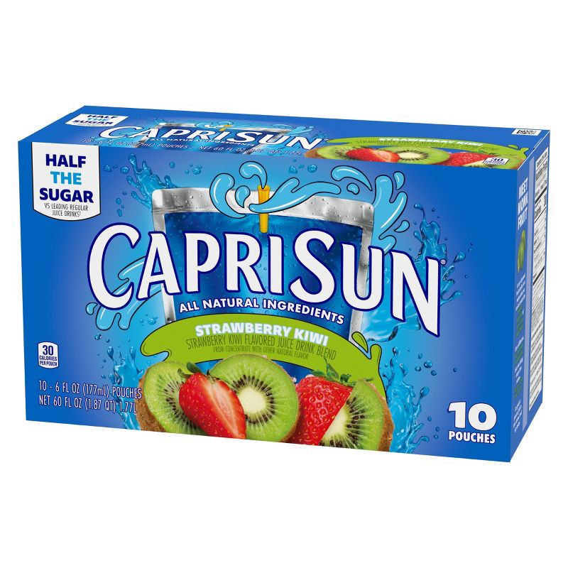 Capri Sun Strawberry Kiwi Pack - 10pk/6 fl oz Pouches 10 ct; 6 fl oz ...