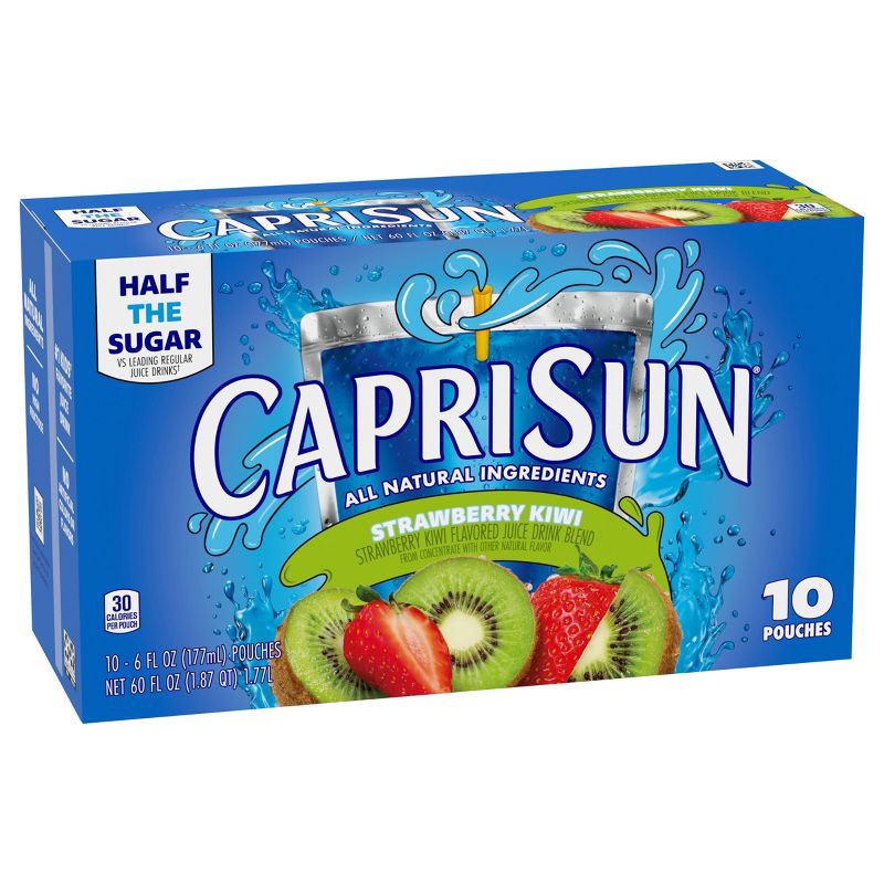 Capri Sun Strawberry Kiwi Pack - 10pk/6 fl oz Pouches 10 ct; 6 fl oz ...