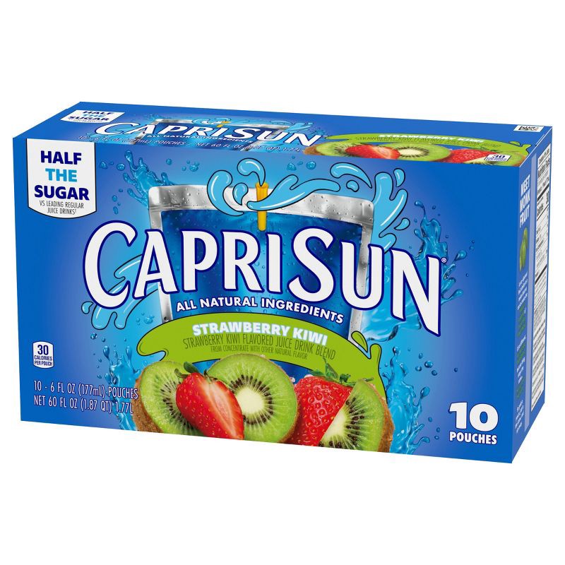 Capri Sun Strawberry Kiwi Pack - 10pk/6 fl oz Pouches 10 ct; 6 fl oz ...