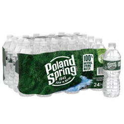 Poland Spring Brand 100% Natural Spring Water - 24pk/16.9 fl oz Bottles ...