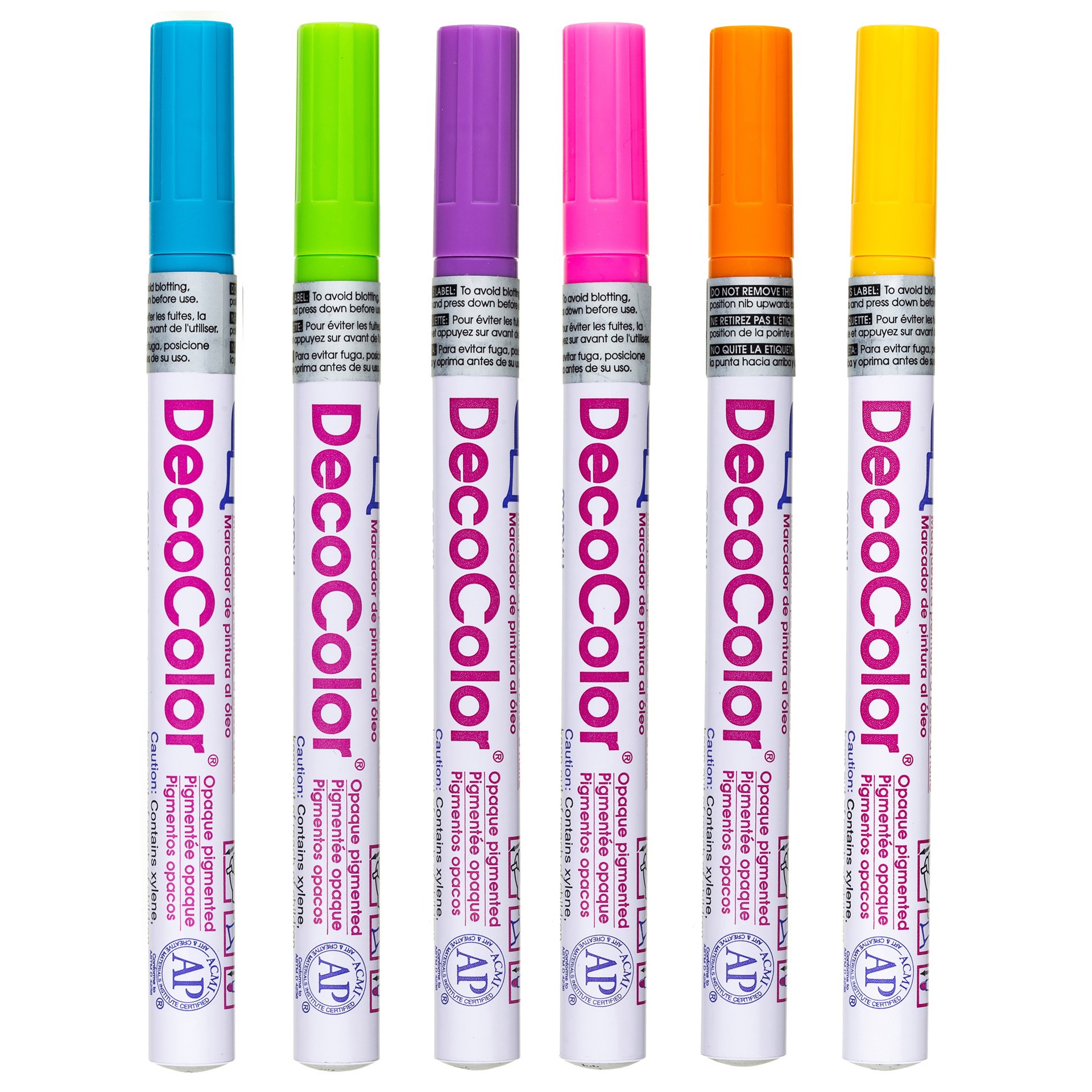 Marvy Uchida Deco Color Hot Colors Fine Point Paint Marker Set 1 ct | shipt