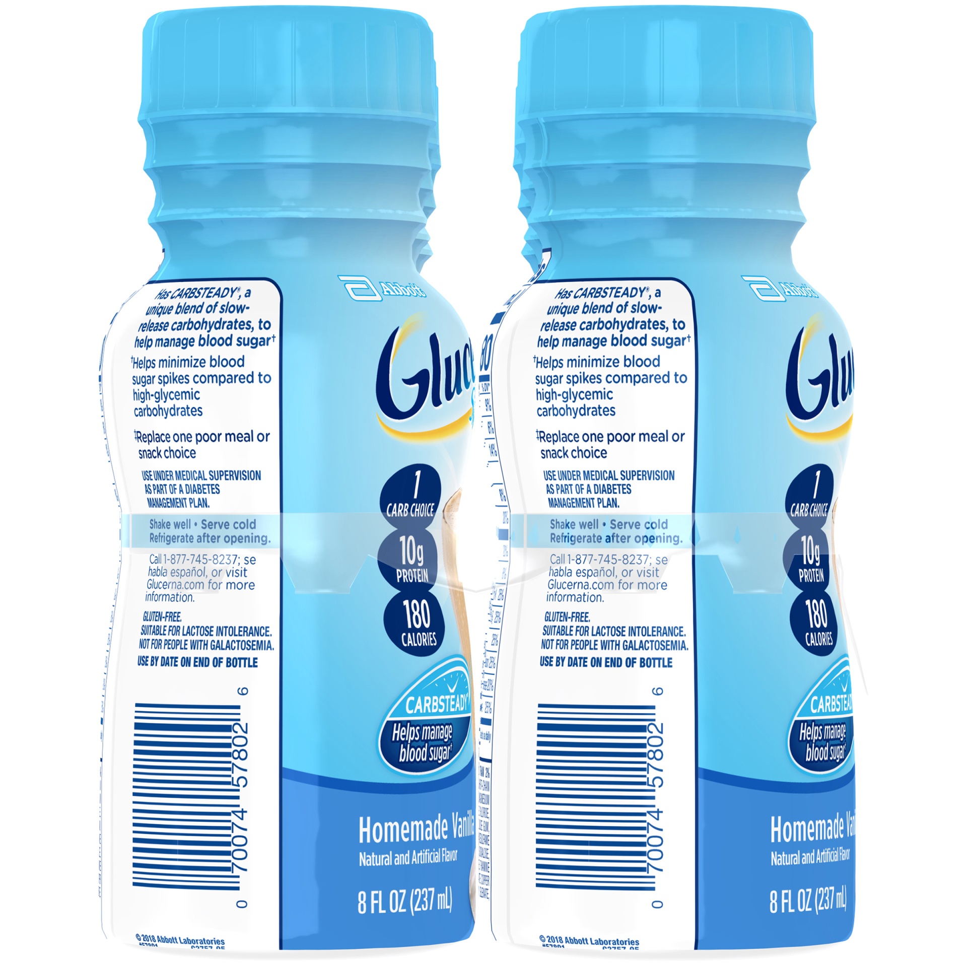 Glucerna Diabetes Nutritional Shake Homemade Vanilla Ready-to-drink ...